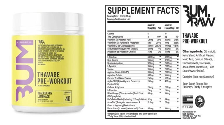 CBUM Thavage Pre-Workout Review: Power Through Every Rep