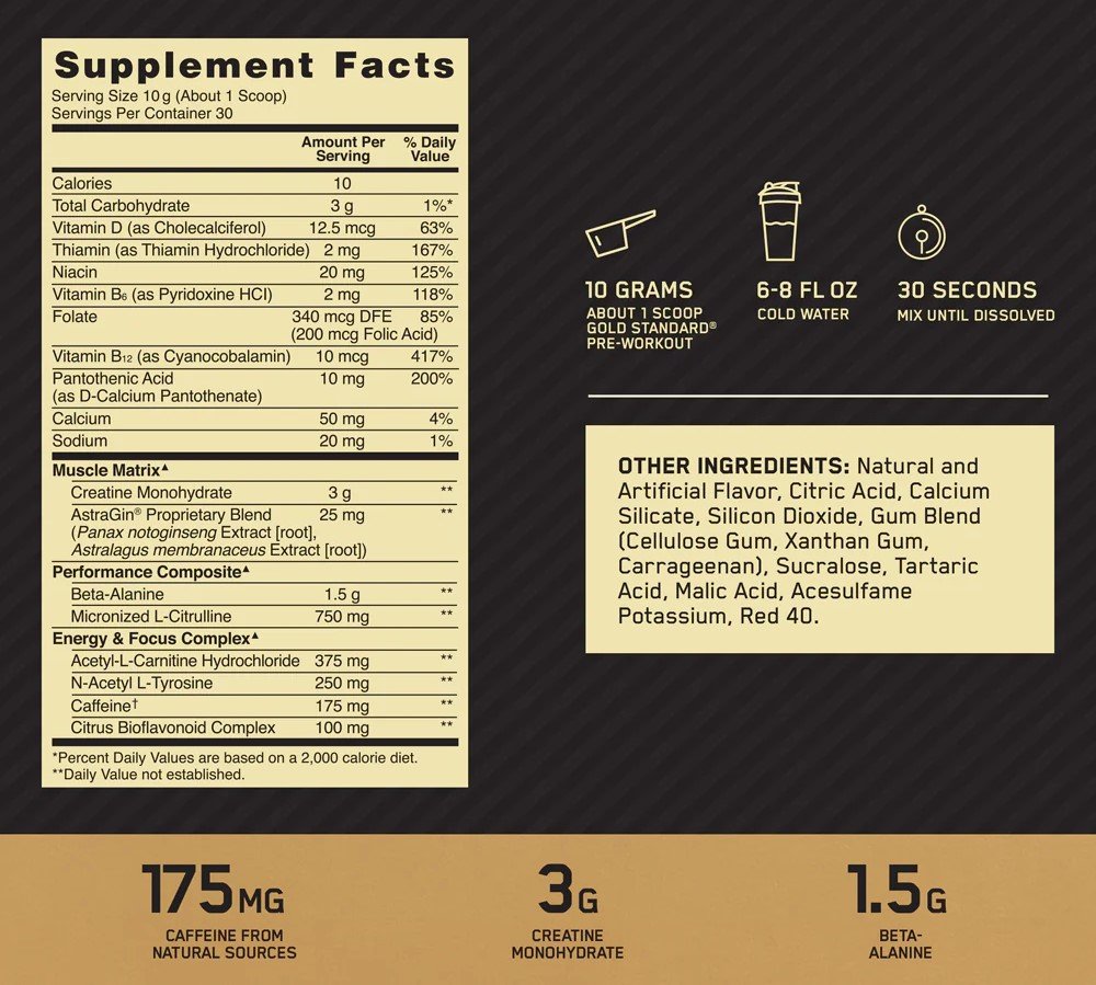 Optimum Nutrition Pre-workout Review: The Trusted Classic That Keeps ...
